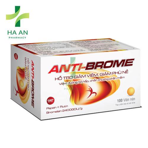 ANTI-BROME hỗ trợ giảm viêm, phù nề